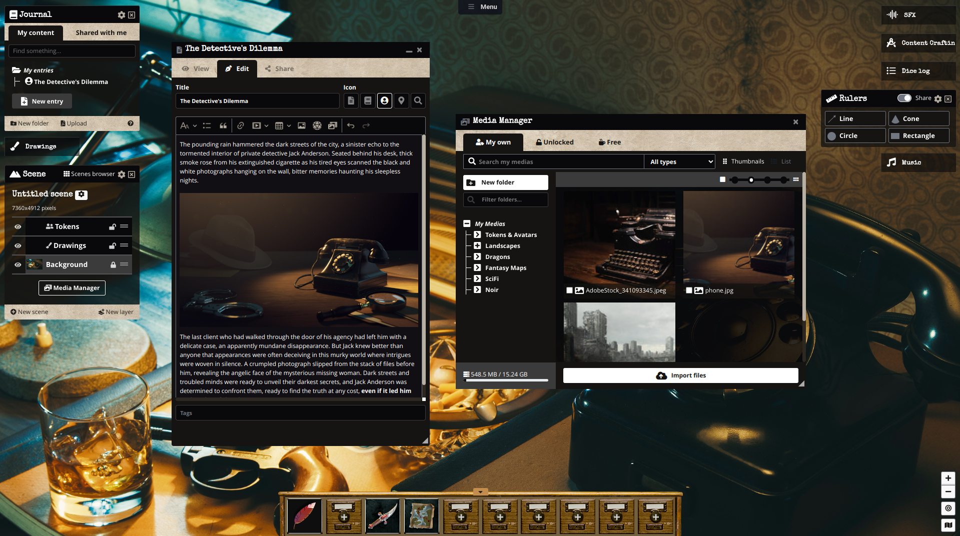 Detective Table Skin · Table skin