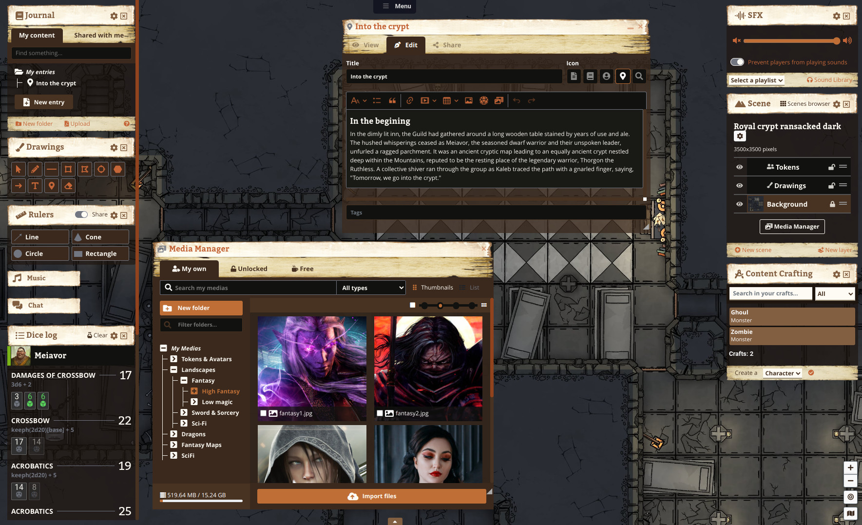 Fateforge Table Skin · Table skin · Let's Role