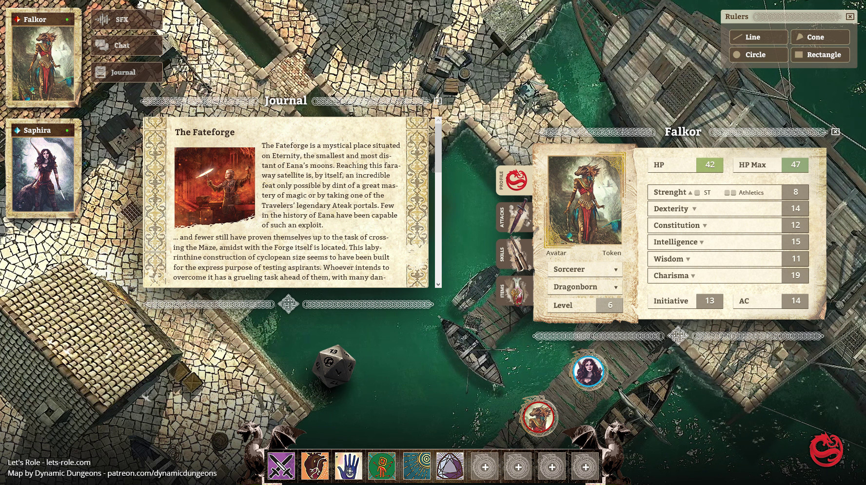 Work In Progress set up of Fateforge · Blog