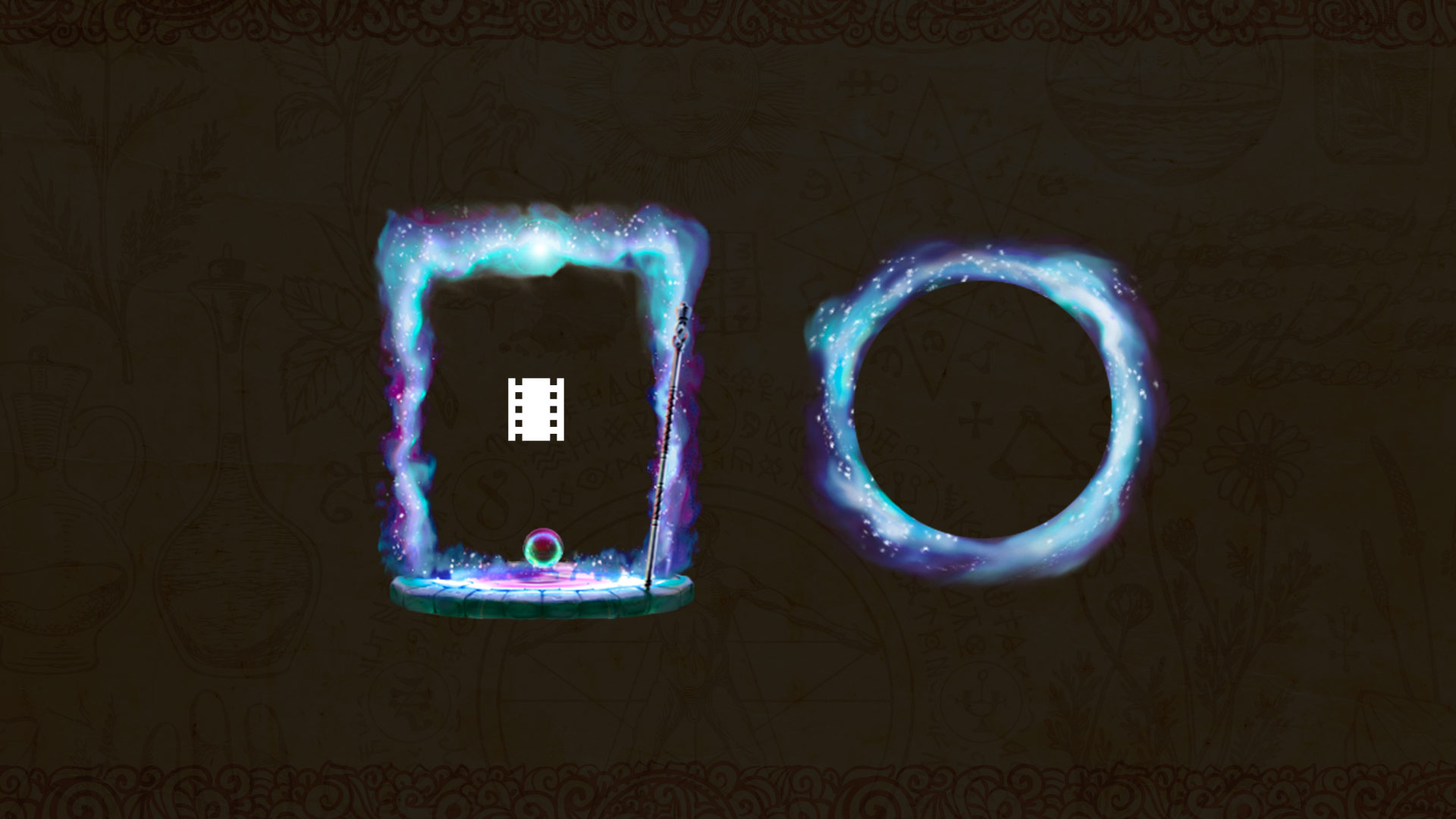 Sorcerer animated avatar and token frame · Frame