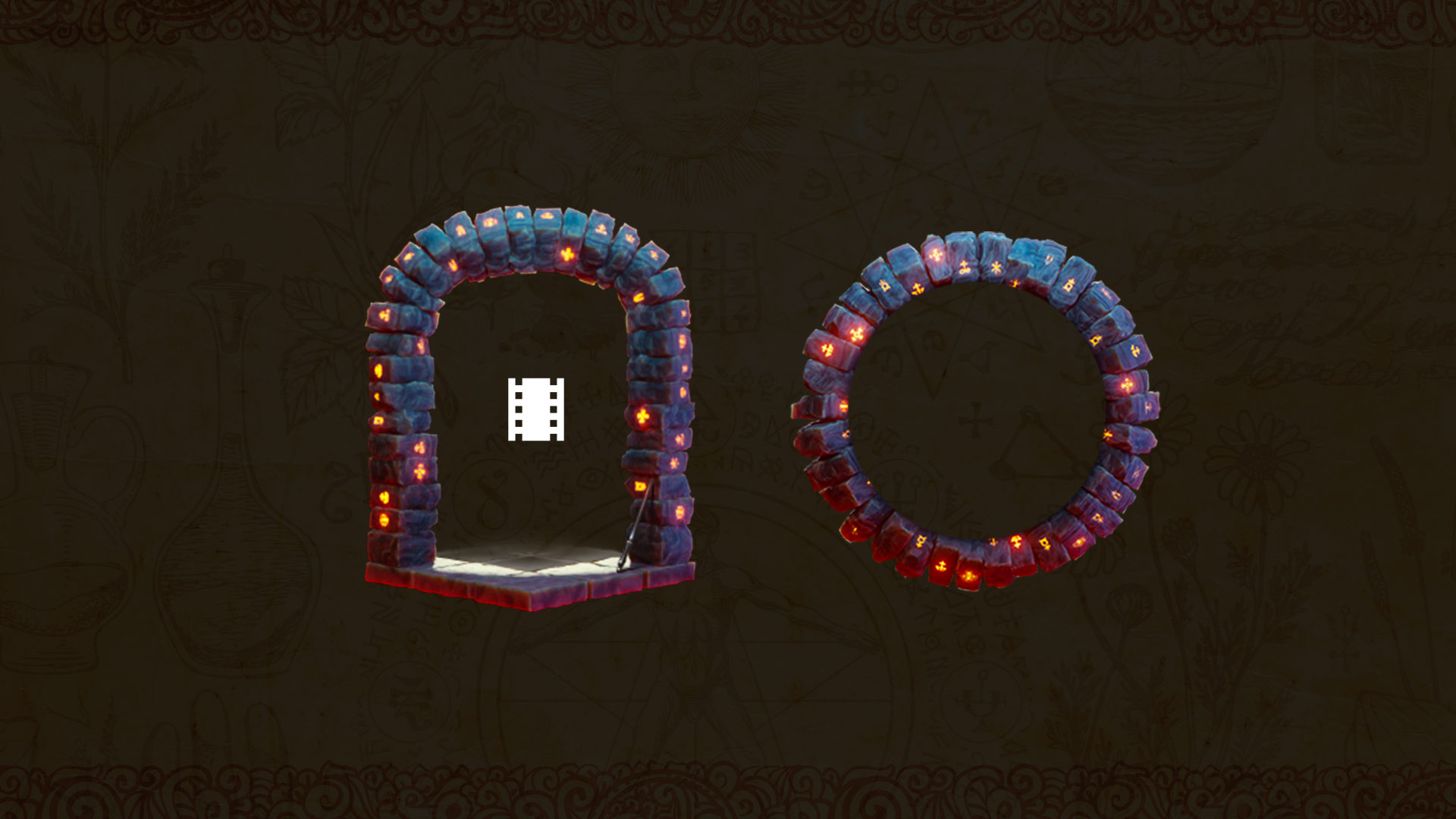 Warlock animated avatar and token frame · Frame