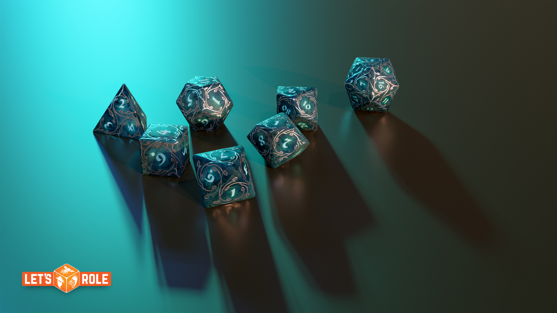 Night elf dice set · Dice