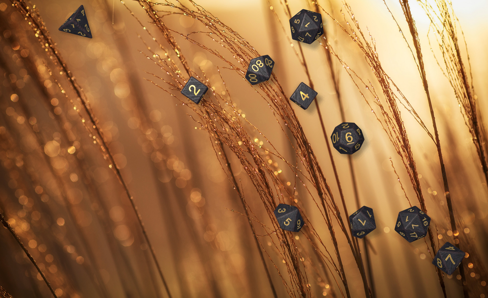 Black walnut dice set · Dice · Let's Role