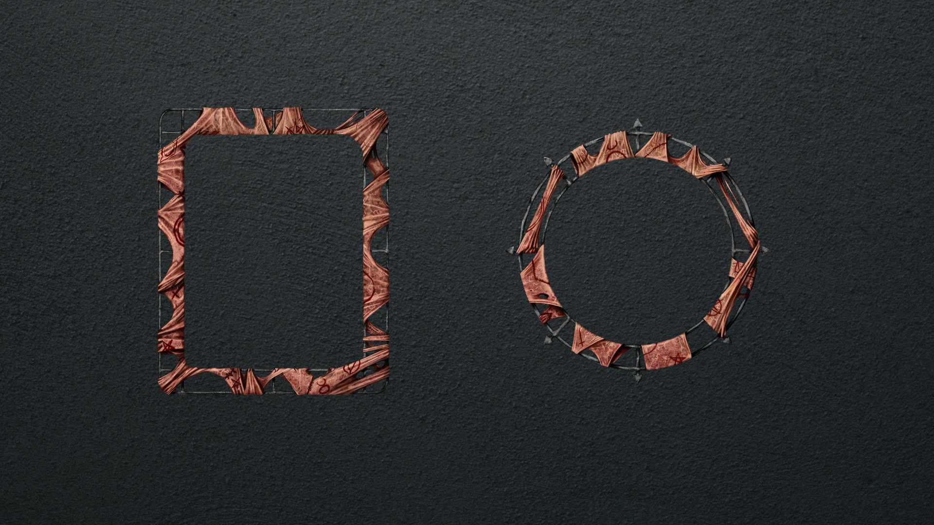 Flesh avatar and token frame · Frame