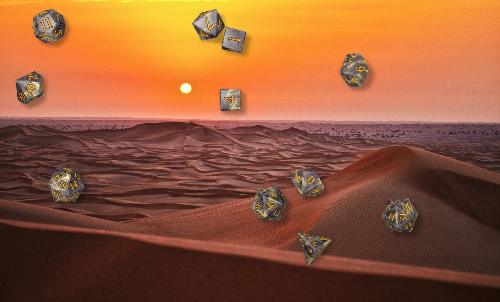 Classic desert dice set · Dice · Let's Role